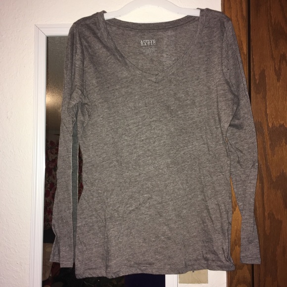 Active Basic | Tops | Y2k Brown Long Sleeve Top | Poshmark